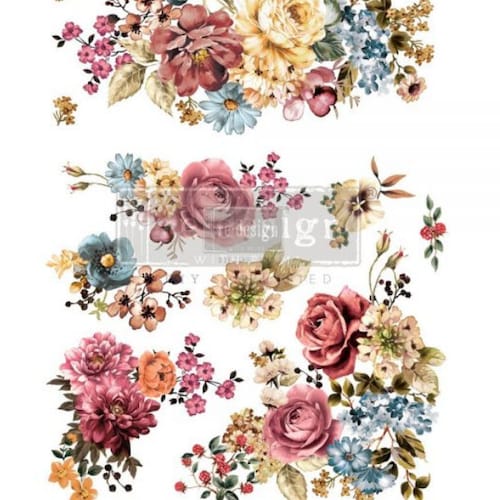 Wondrous Floral Decor Transfer REDESIGN WITH PRIMA Prima - Etsy