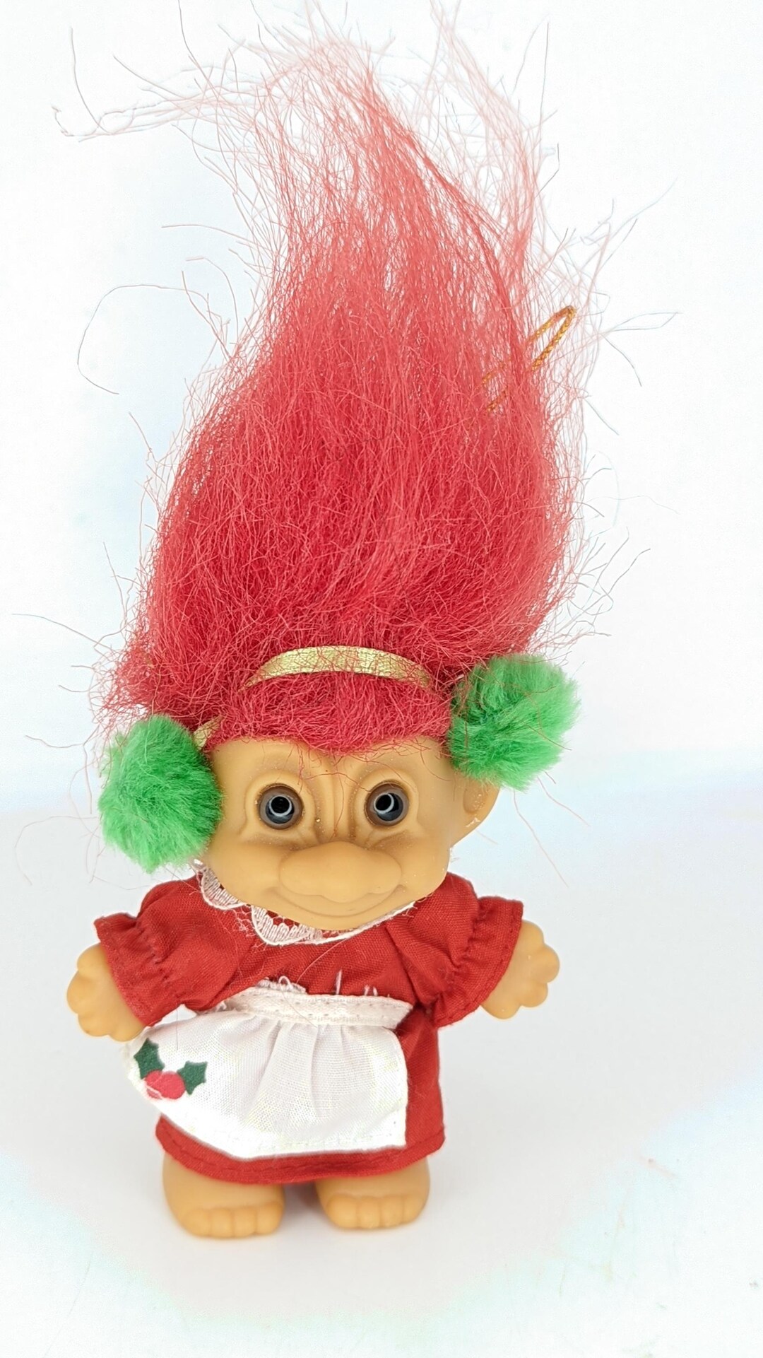 Troll Doll Russ 3 Inch Red Hair Christmas Holiday Elf Merry Caroler - Etsy
