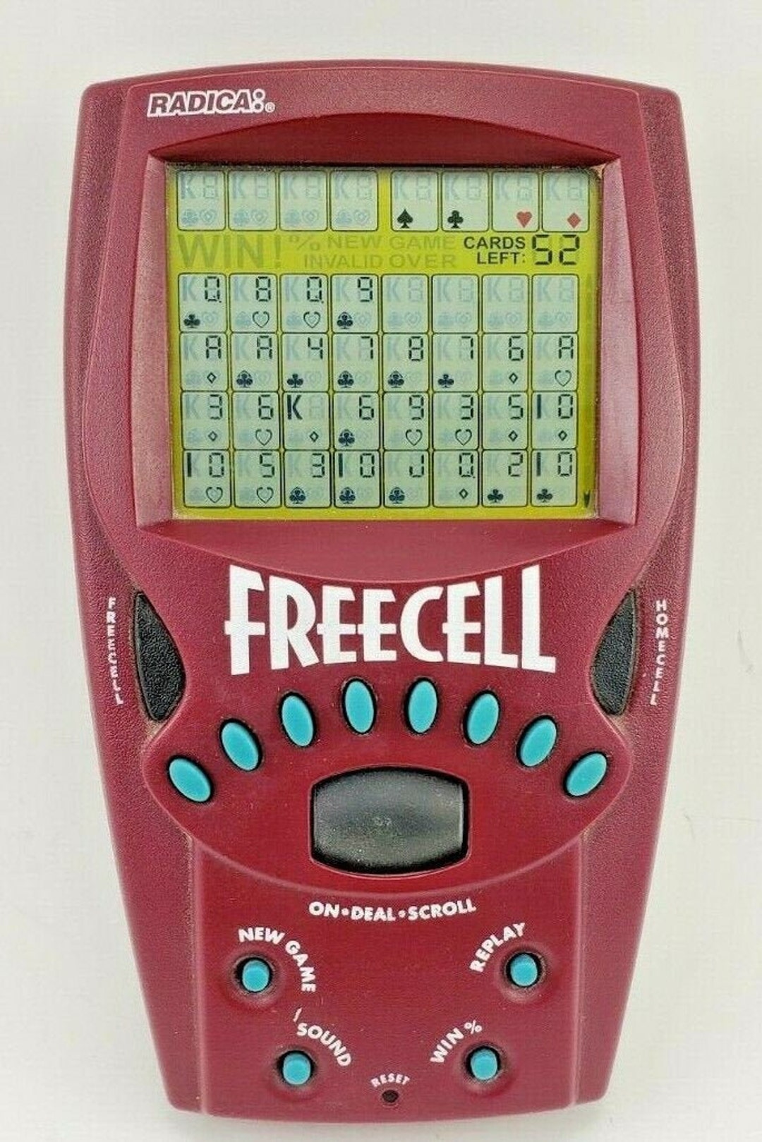 Solitaire Handheld Game Vintage Free Cell Radica Electronic - Etsy