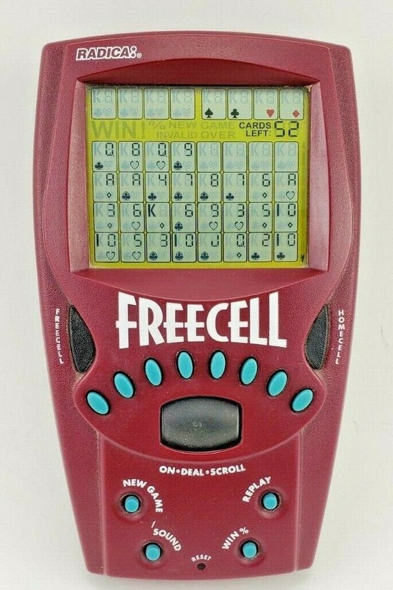 Solitaire Handheld Game Vintage Free Cell Radica Electronic | Etsy