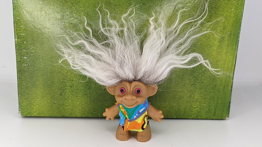 Troll Doll Monkey Face Tibetan Hair Rare 3 Inch OOAK Custom - Etsy