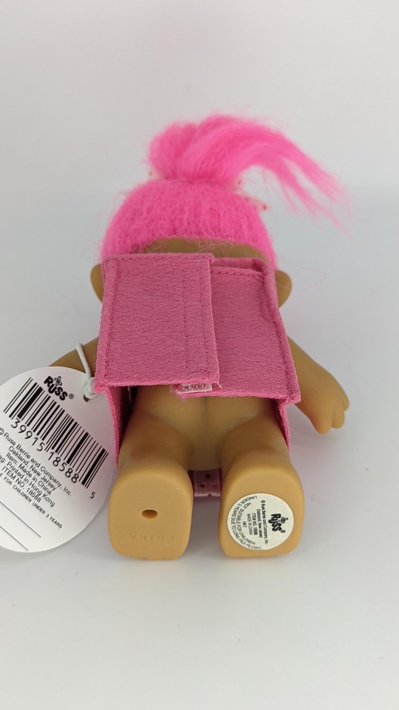 Bingo Vintage Troll Doll Happy Birthday Gift Pink Hair 5 Inch - Etsy
