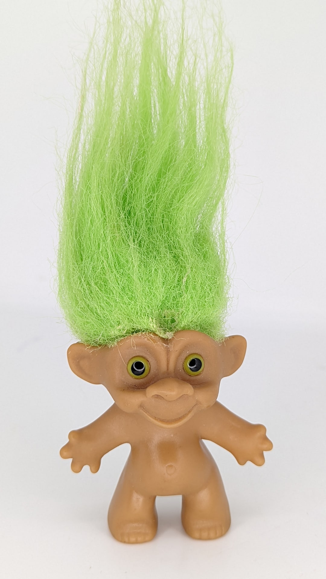 Troll Doll Monkey Face Green Hair 3 Inch - Etsy