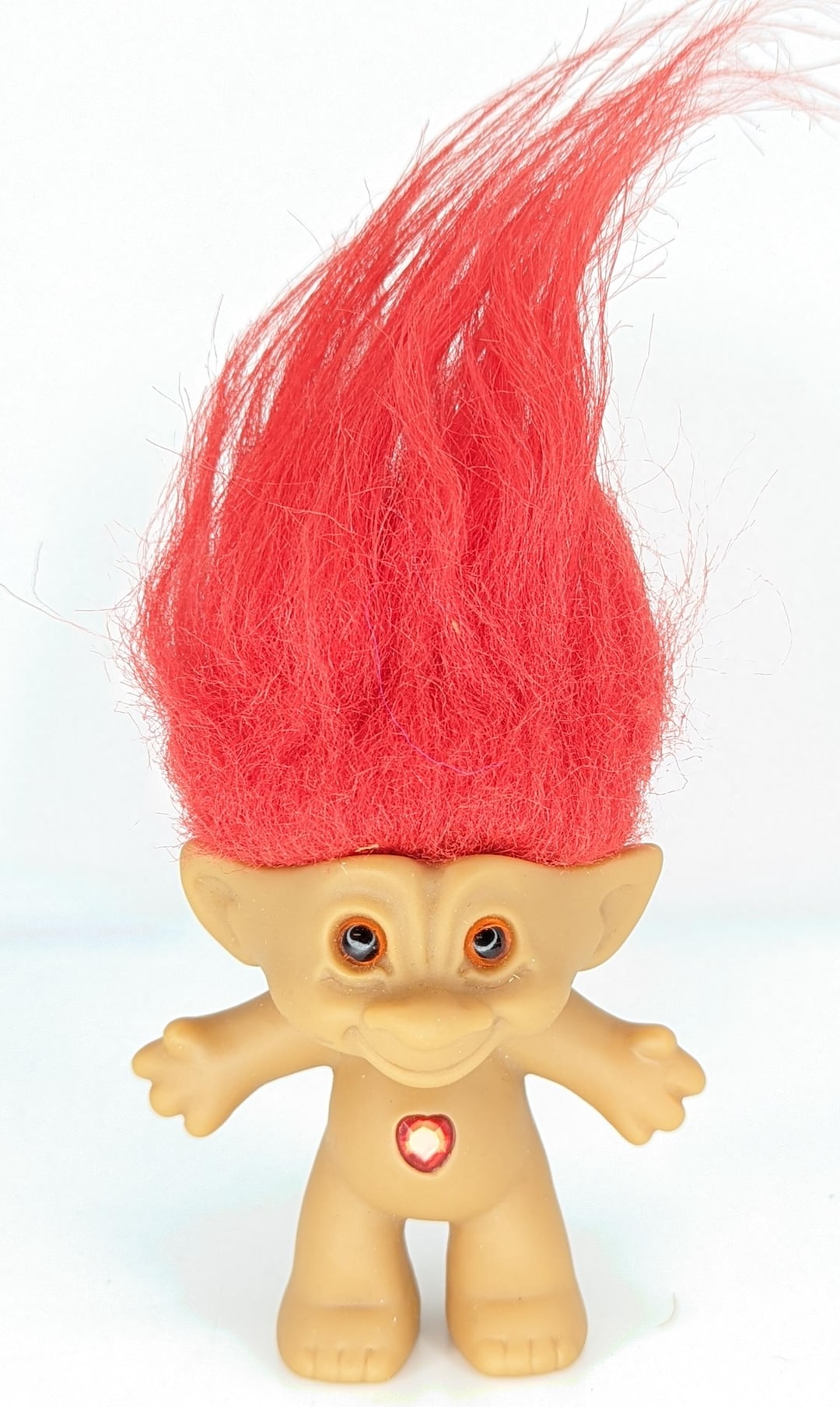 Treasure Troll Doll Ace Novelty 3 Inch Red Hair Gemstone Belly - Etsy