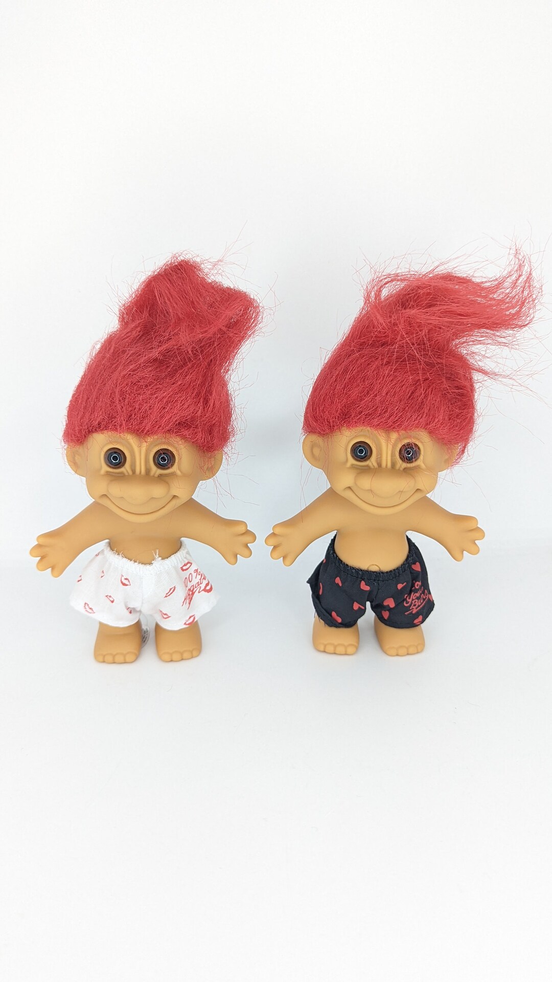 Troll Doll Russ Red Hair Retro Vintage Old Valentines Set Lot New - Etsy