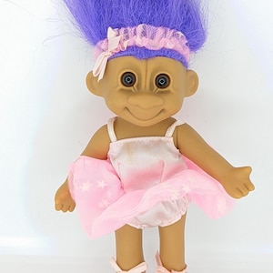 Russ Troll Doll Purple Hair Vintage Ballerina Tutu Tracey 7 Inch - Etsy