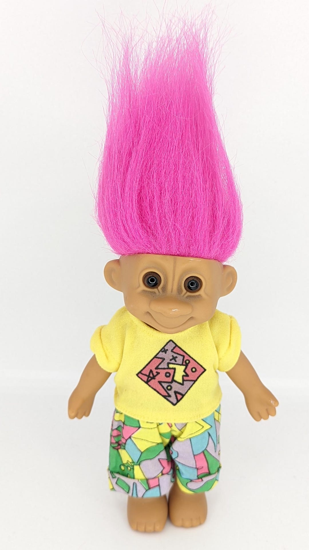 Russ Troll Doll Pink Hair Vintage Travis 7 Inch - Etsy