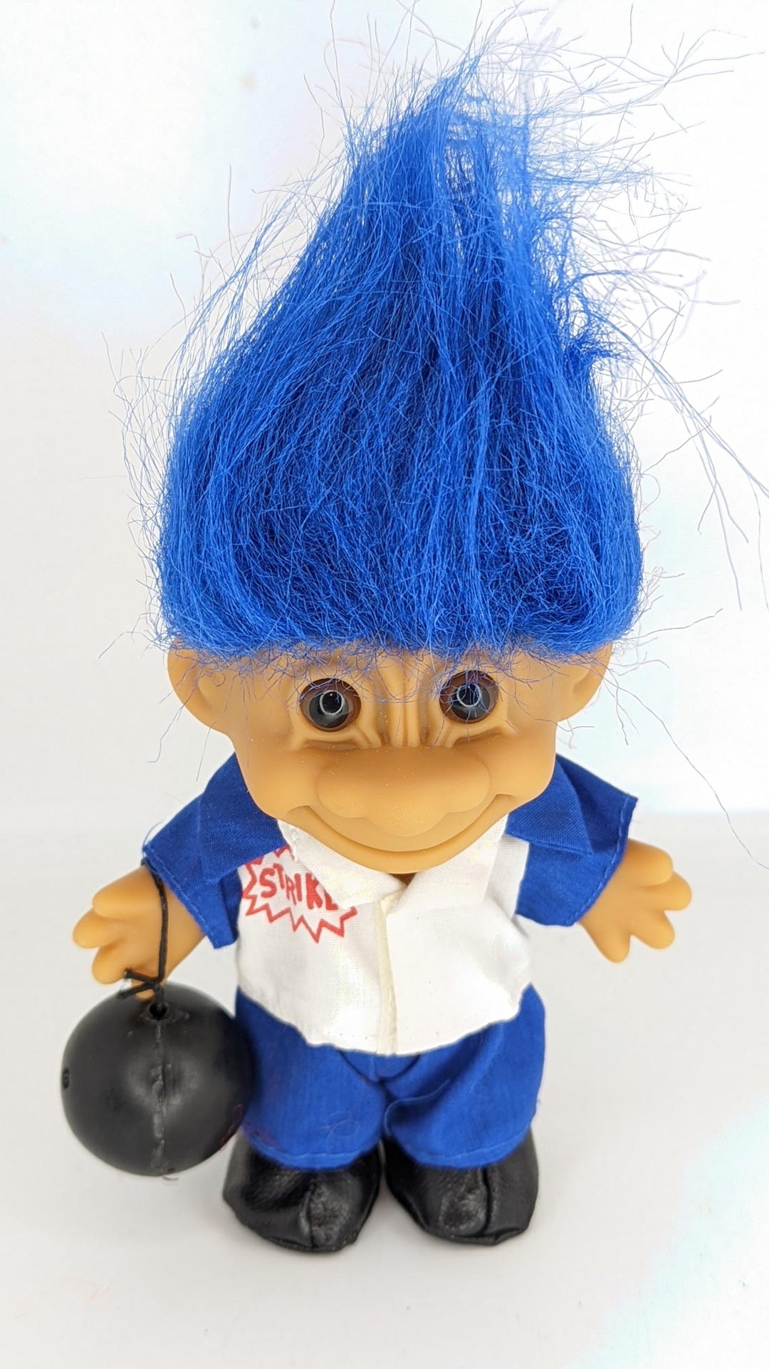 BOWLER Bowling 5 Russ Troll Doll Blue Hair Collectible Figure Gift - Etsy