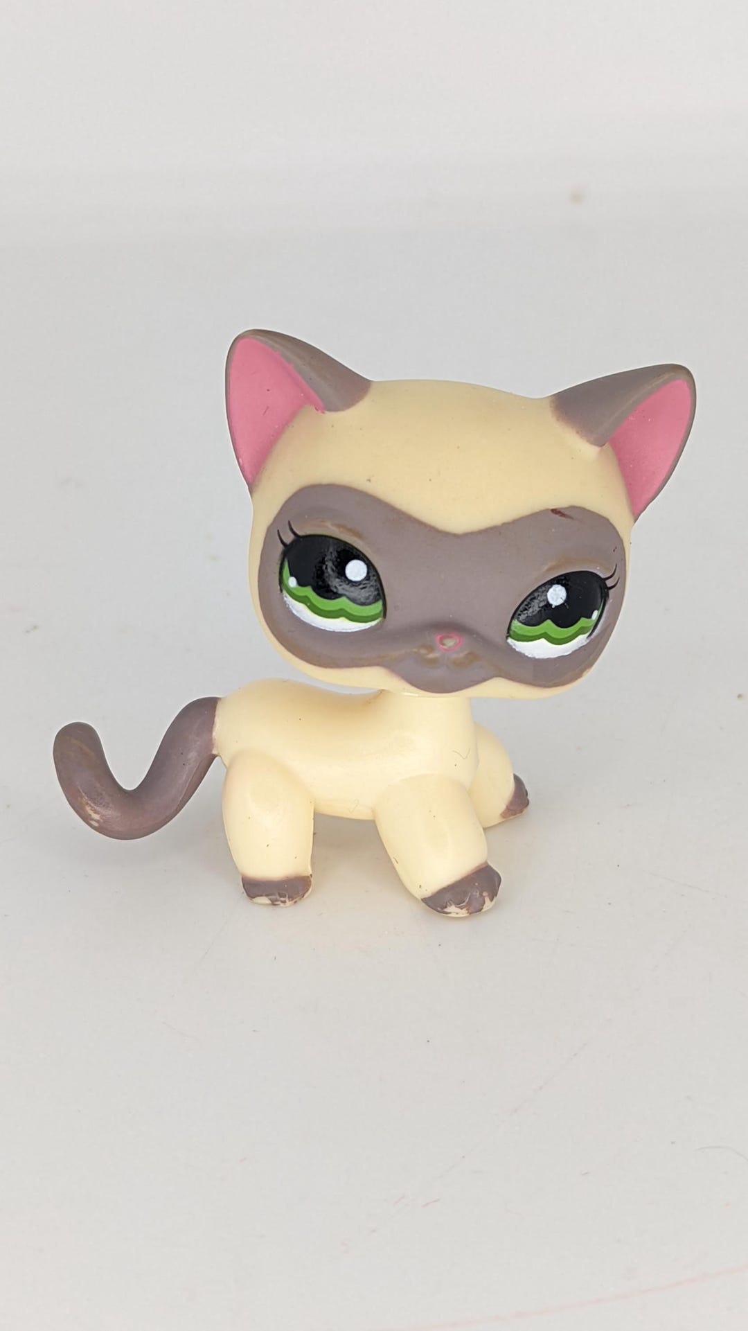 Authentic Littlest Pet Shop Rare 1116 Siamese Cat Masked With Accessory ...