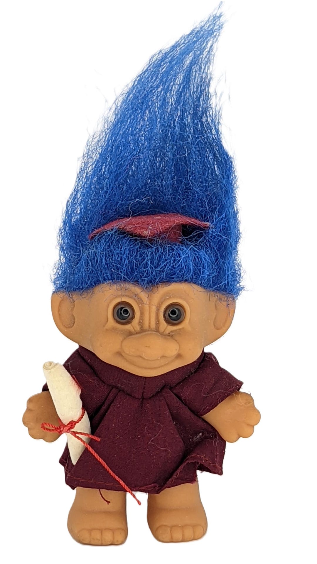 Graduation Troll Doll 3" Collectible Figure Blue Hair - Etsy