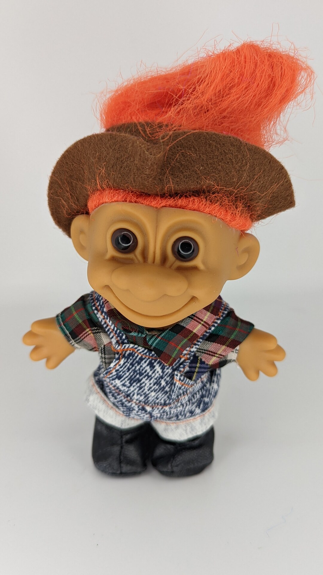 Russ Troll Doll Orange Hair Vintage Farmer Country Hillbilly 1990s 5 ...