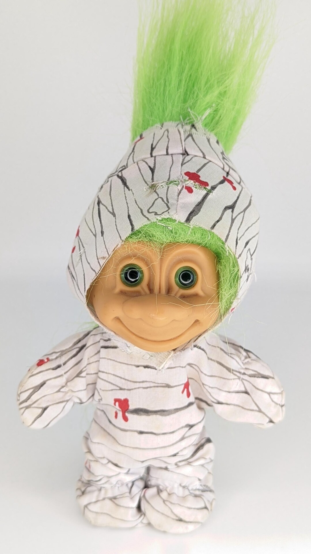 Halloween Troll Doll Mummy Green Hair Russ - Etsy
