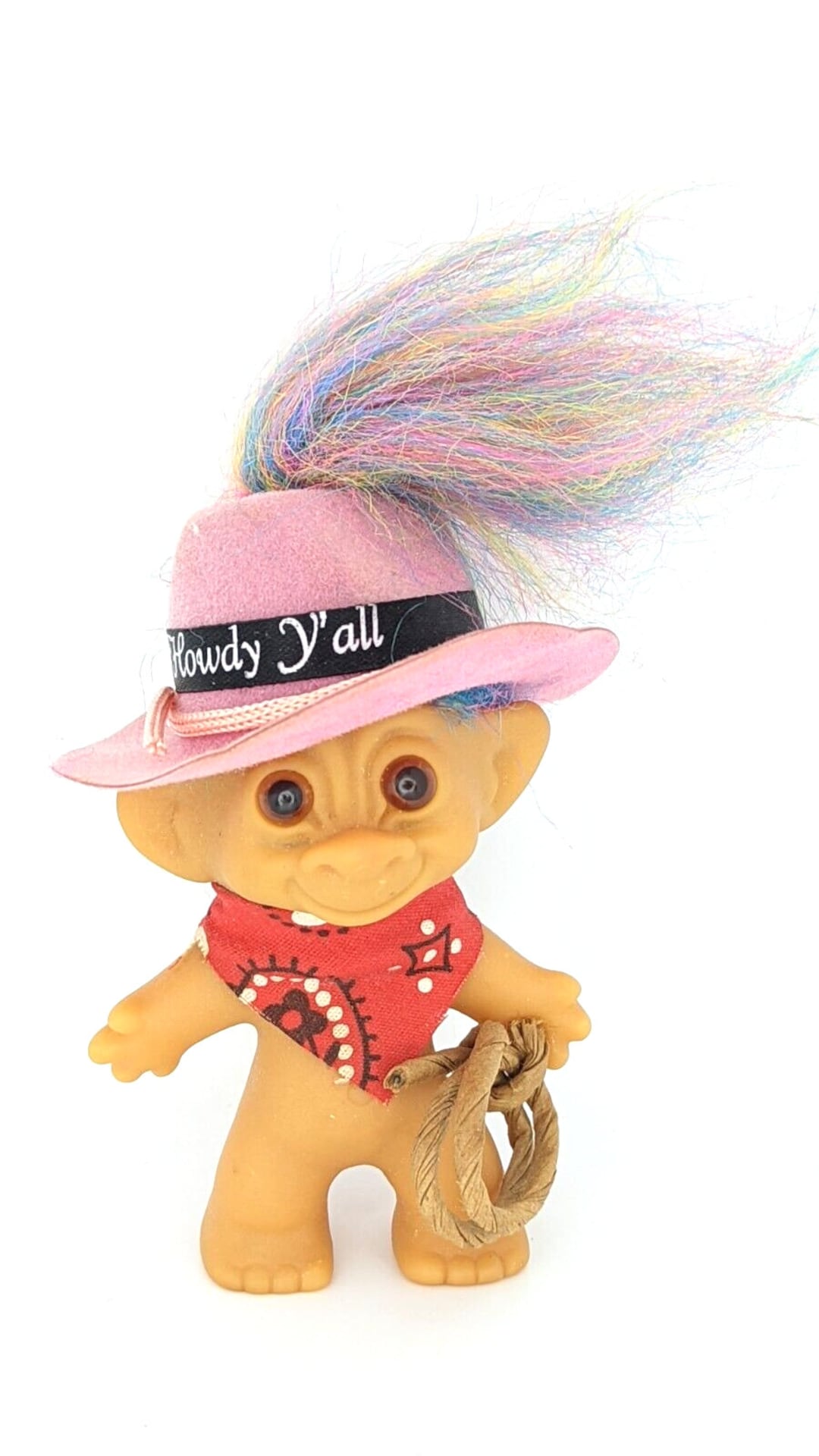 Troll Doll Cowboy Dam Wishnik 3 Inch Vintage Gift - Etsy