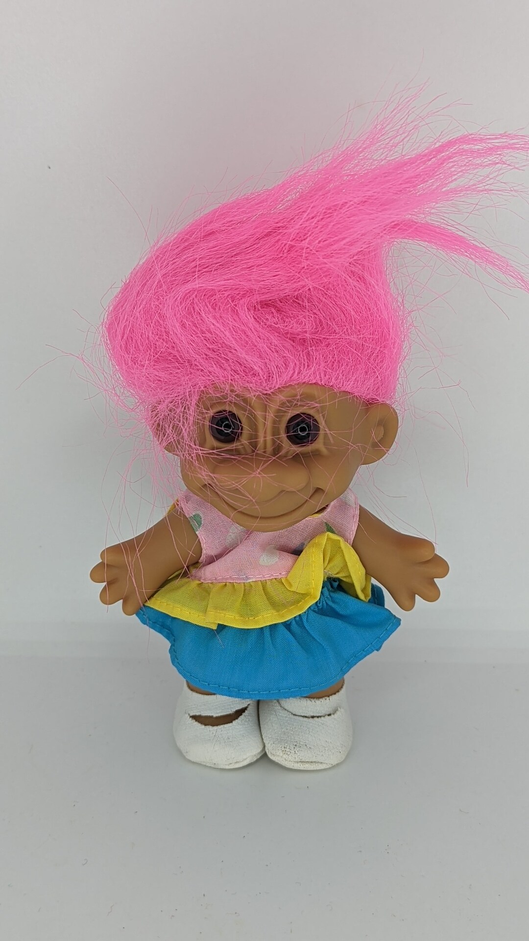 Troll Doll Russ Pink Hair Retro Vintage Old Good Luck Bingo - Etsy