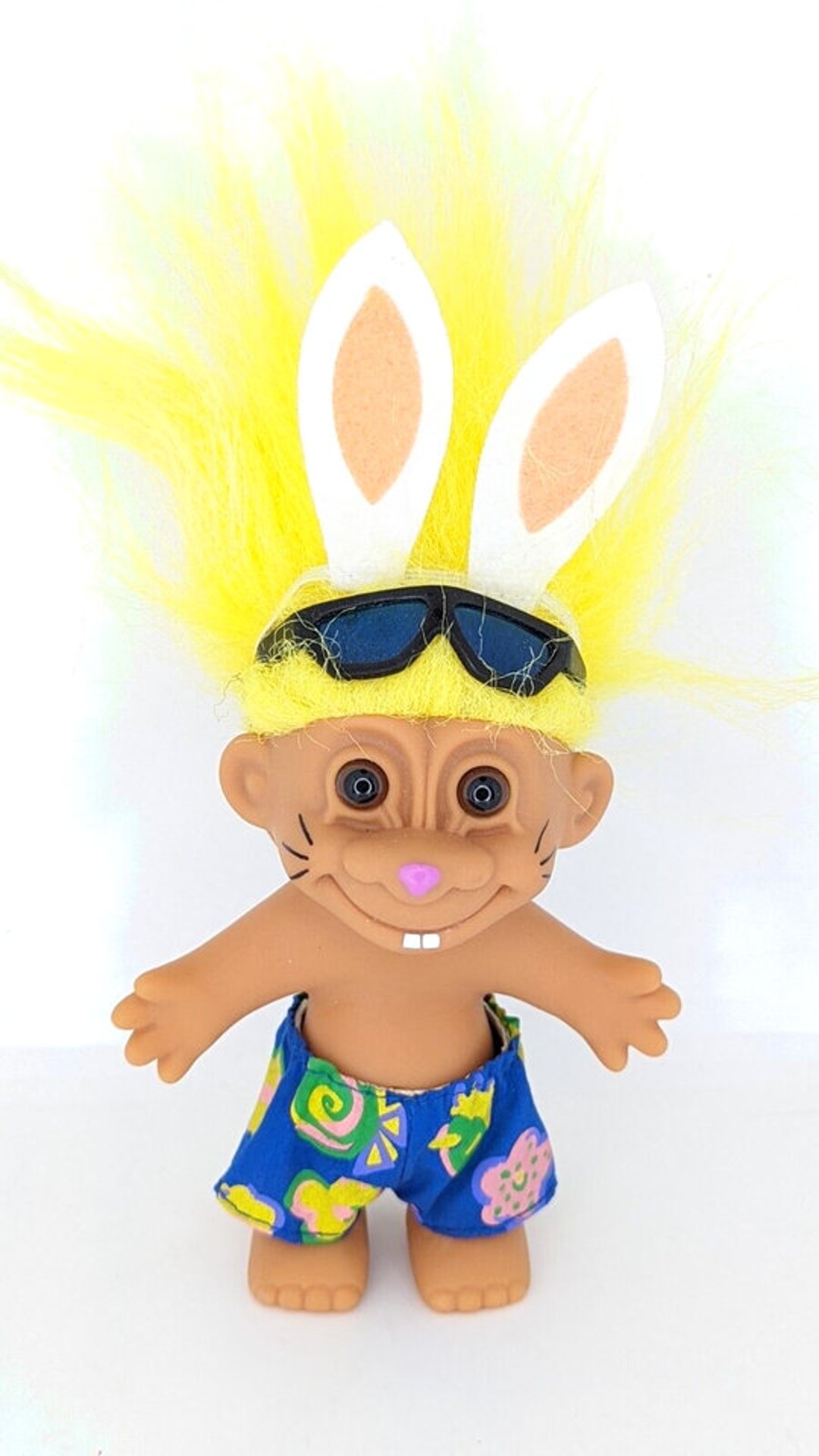 Russ Easter Bunny Troll Doll New Yellow Hair 5 Inch - Etsy