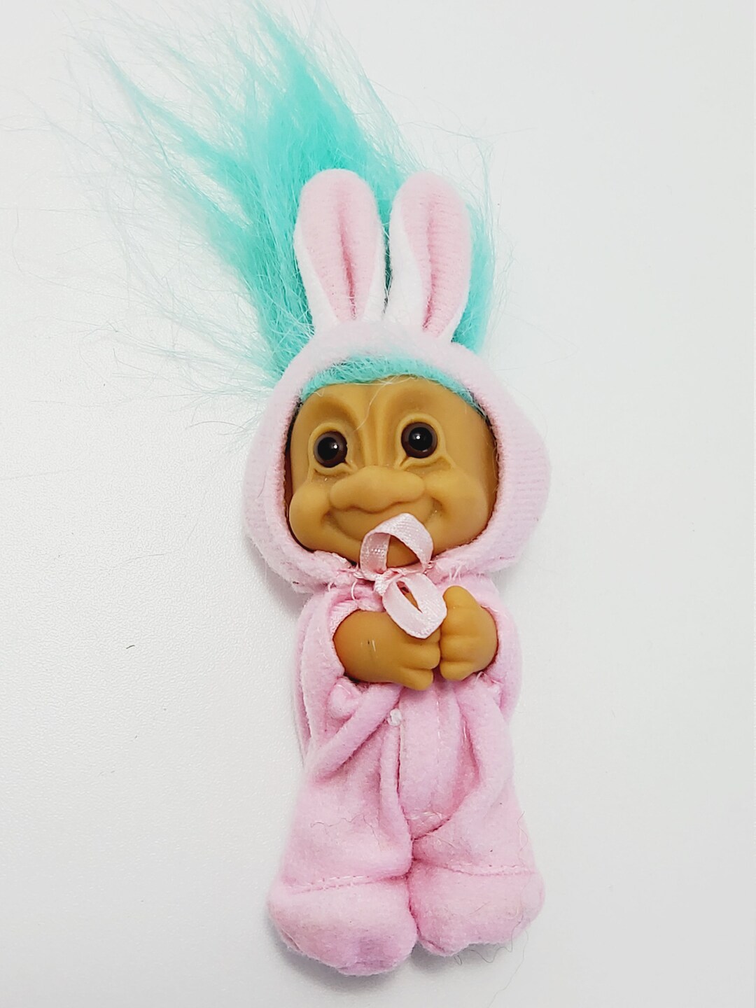 Troll Doll Easter Bunny Rabbit Clip on Grabber Vintage - Etsy