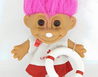 Russ Troll Doll Purple Pink Hair Vintage Princess Tracey 7 Inch - Etsy