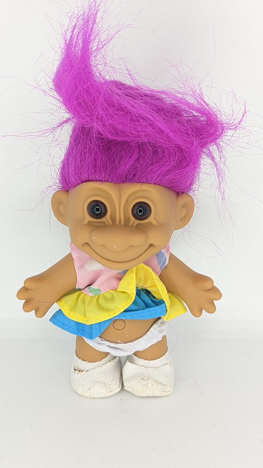 Troll Doll Russ Purple Hair Retro Vintage Old Good Luck Bingo - Etsy