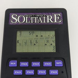 Solitaire Handheld Game - Etsy