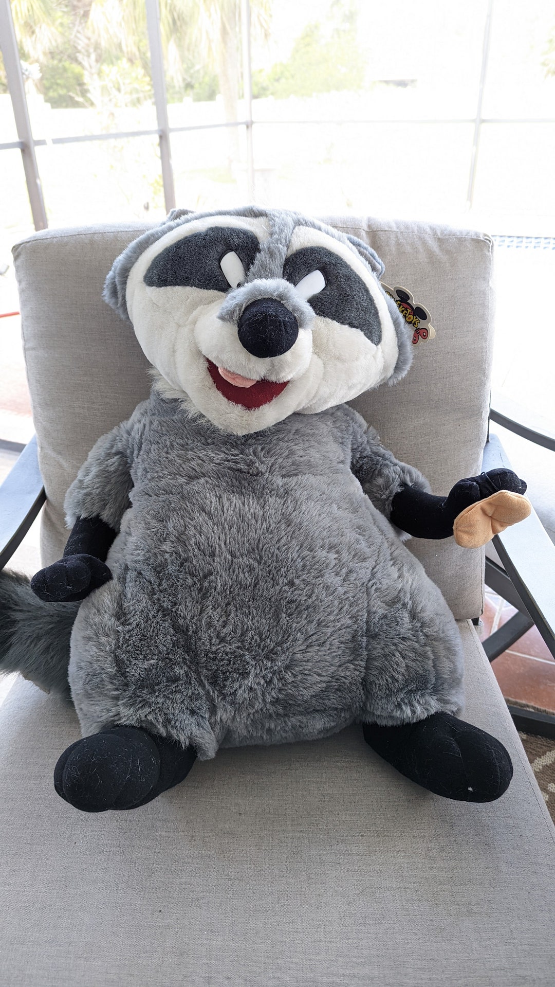 Disney Pocahontas Meeko Raccoon Puppet 23" Plush Puppet - Etsy