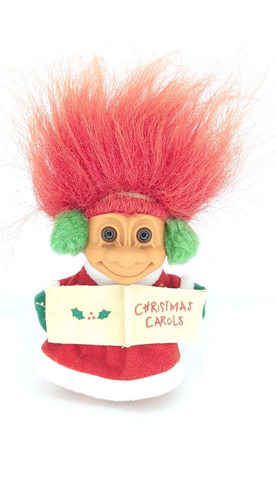 Troll Doll Christmas Caroler Holiday Russ Earmuffs - Etsy