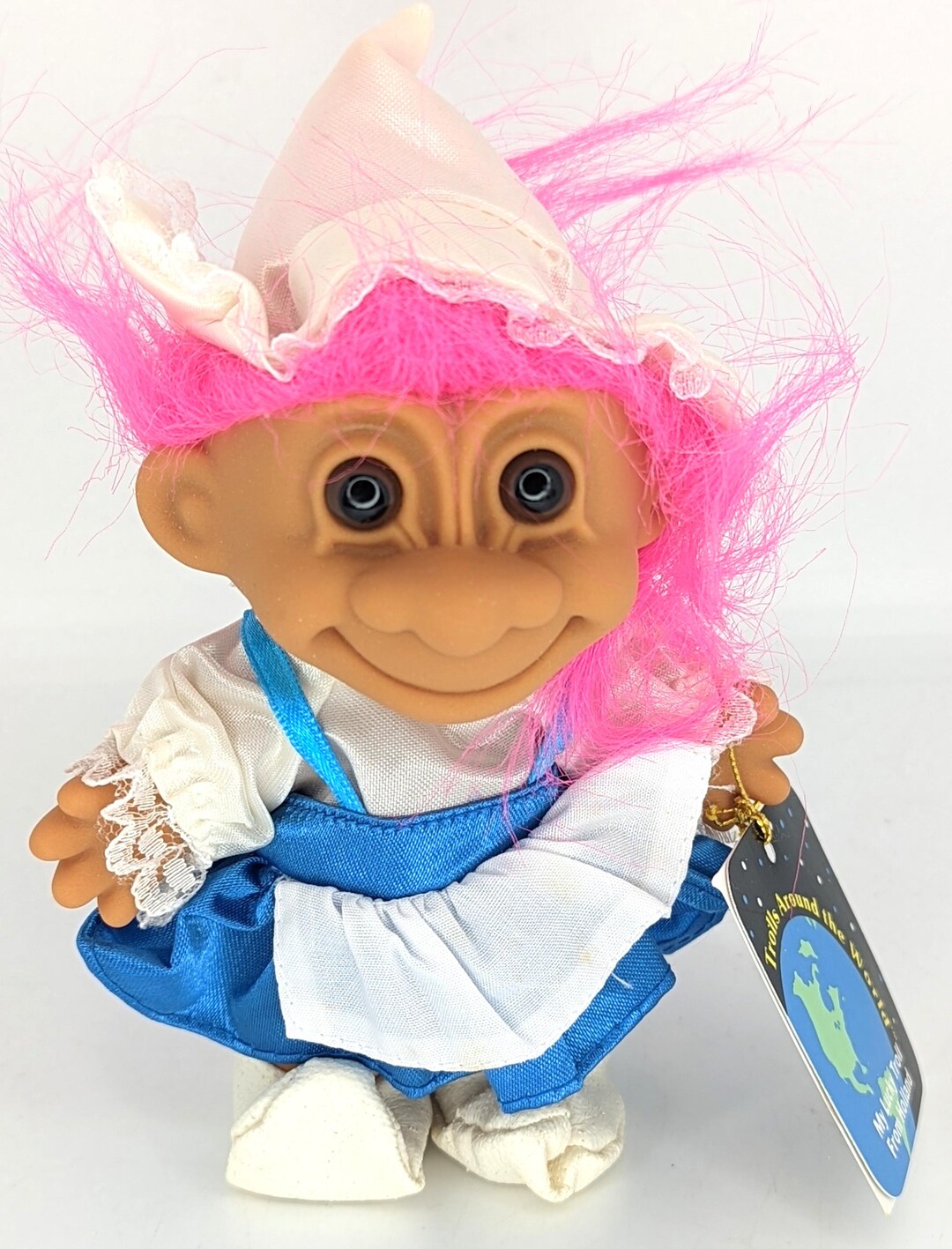 Troll Doll Russ Dutch Holland New Pink Hair Collectible Figure Vintage ...