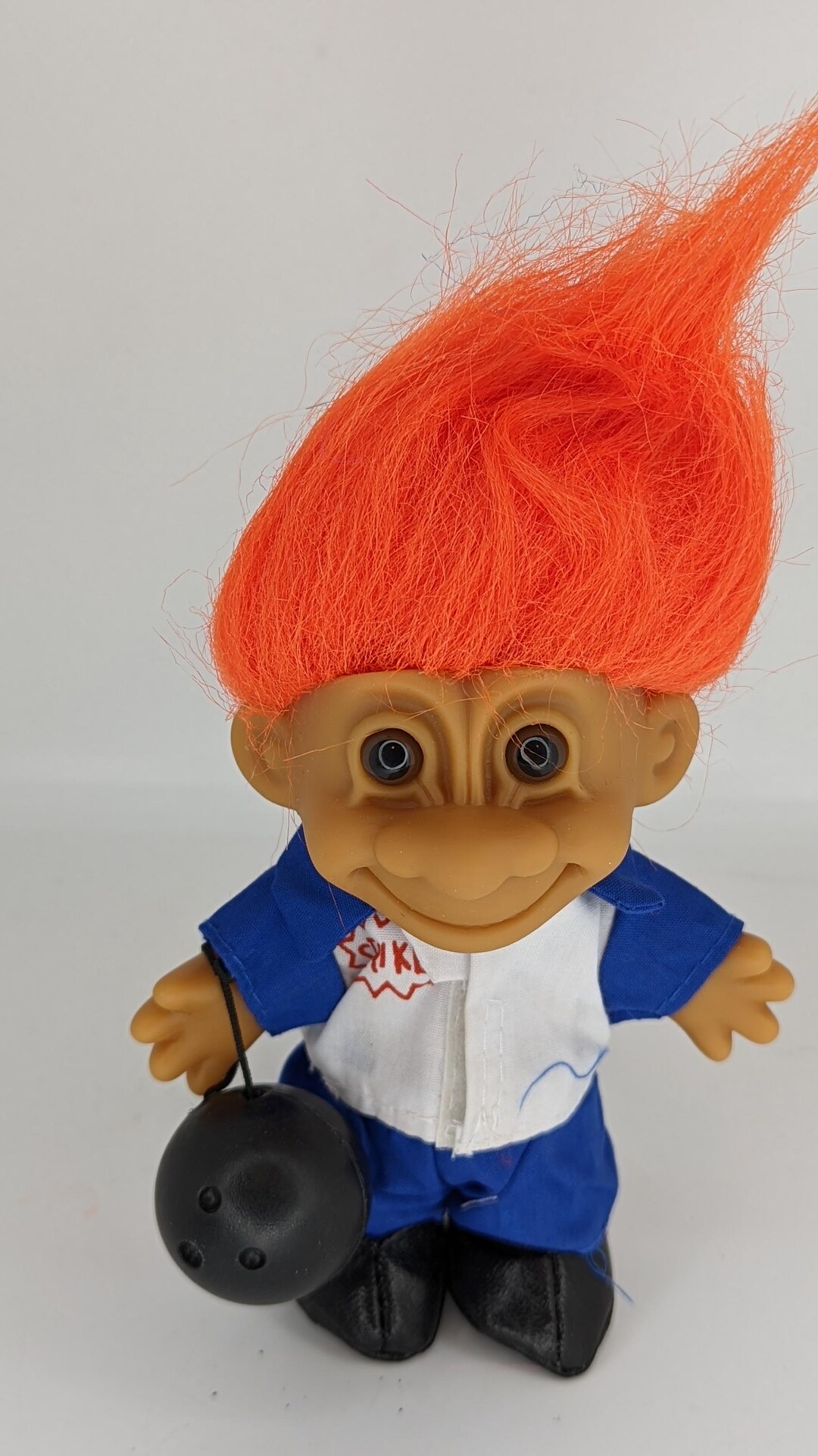 BOWLER Bowling 5" Russ Troll Doll Orange Hair Collectible Figure Gift ...