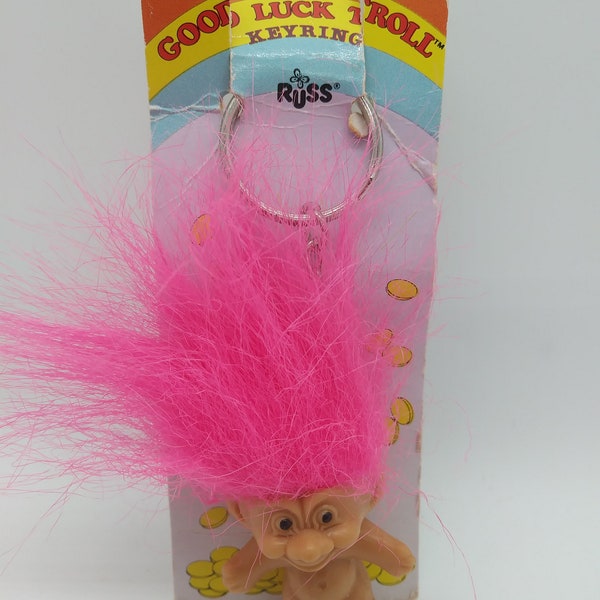Troll Doll Keychain - Etsy