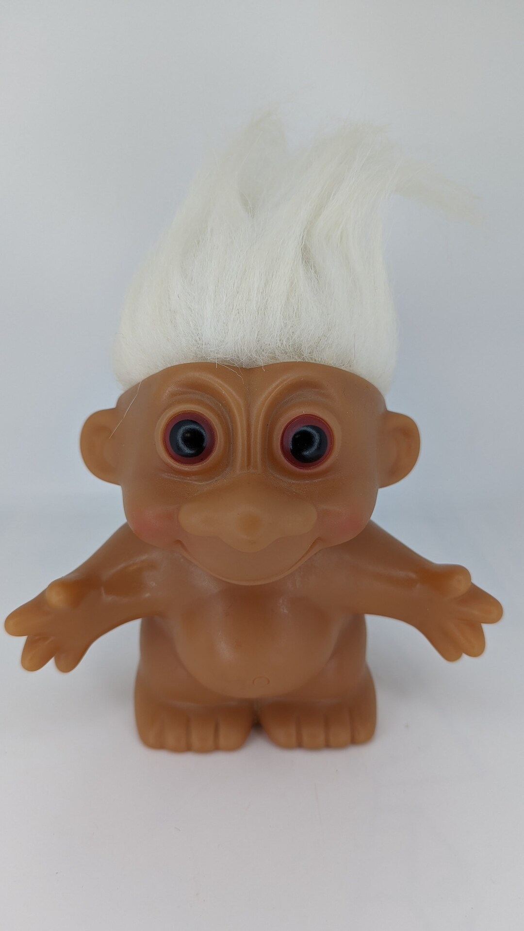 Troll Doll Chubby Bank 8 Inch White Hair - Etsy