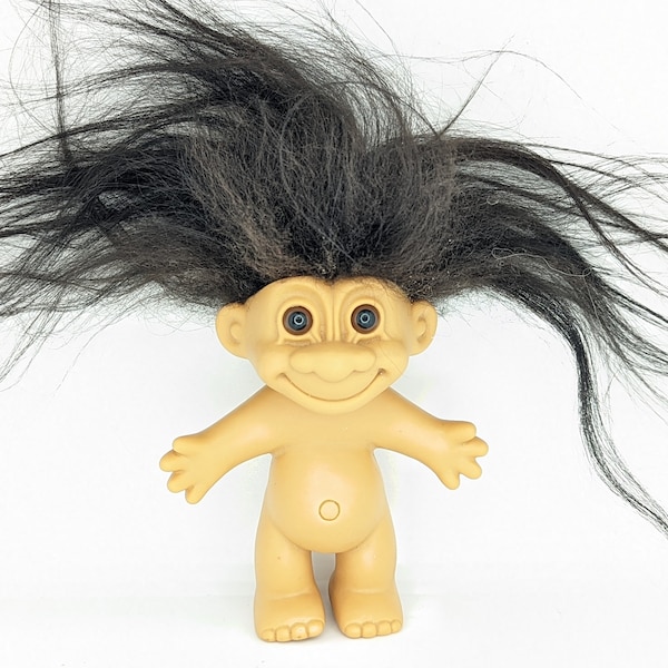 Black Hair Troll - Etsy