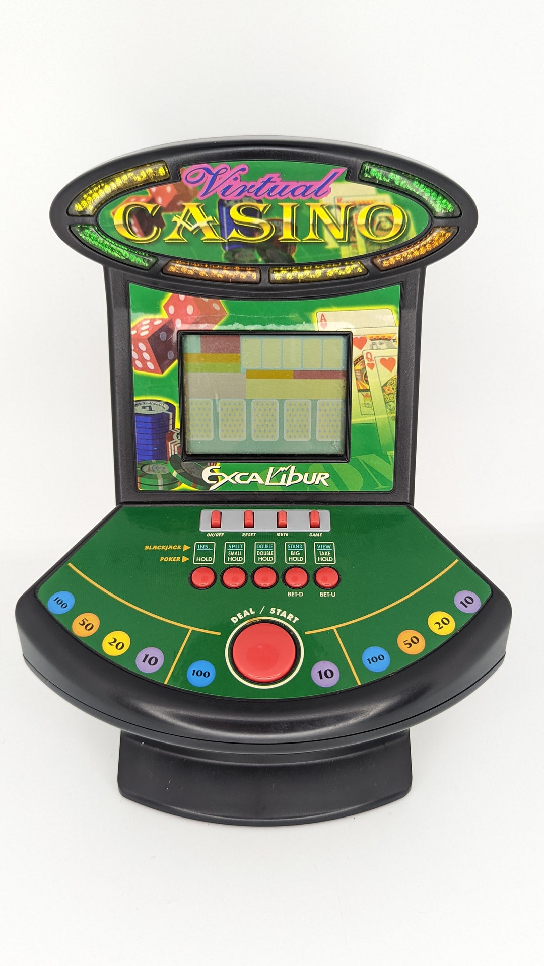 Excalibur Electronic Handheld Virtual Casino Vegas Travel Game - Etsy