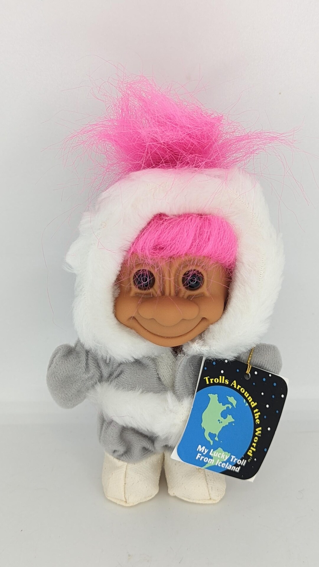 Troll Doll Russ Eskimo New Pink Hair New - Etsy