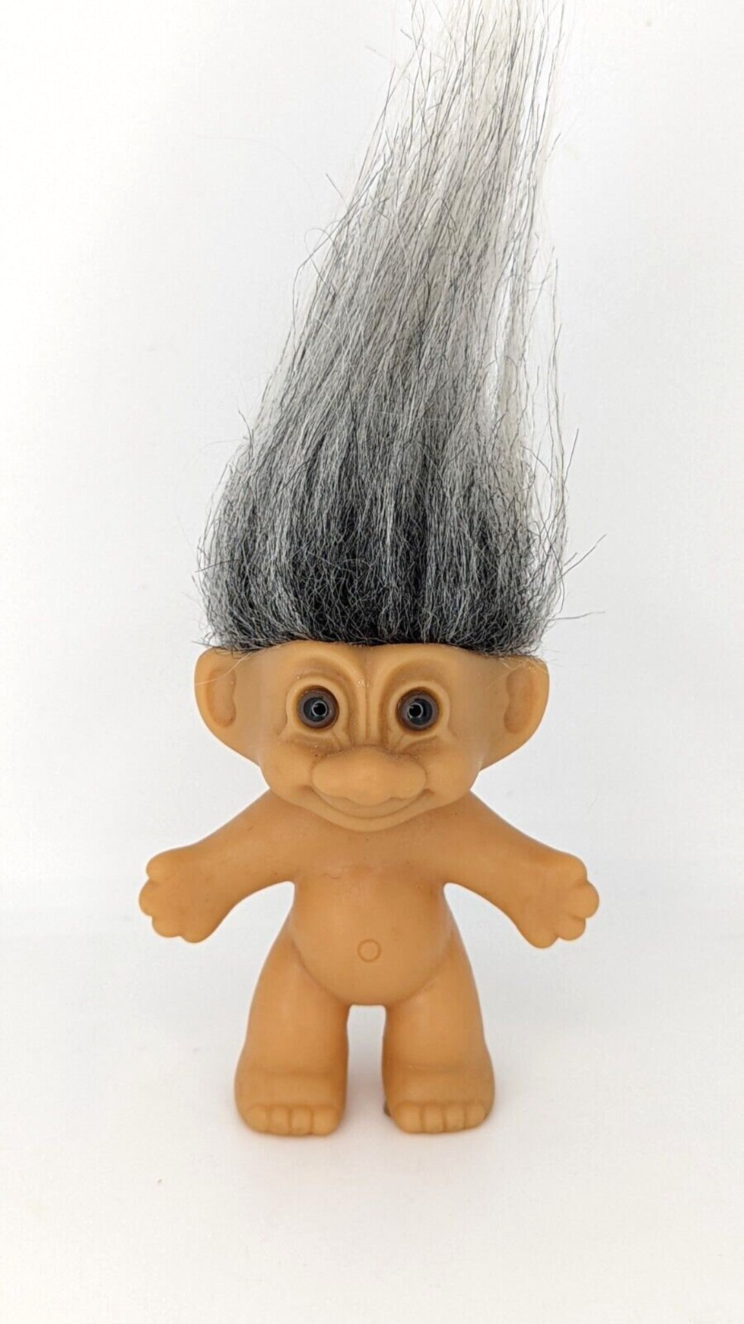 Troll Doll Grey Hair Russ New Old Stock Collectible 3 Inches - Etsy