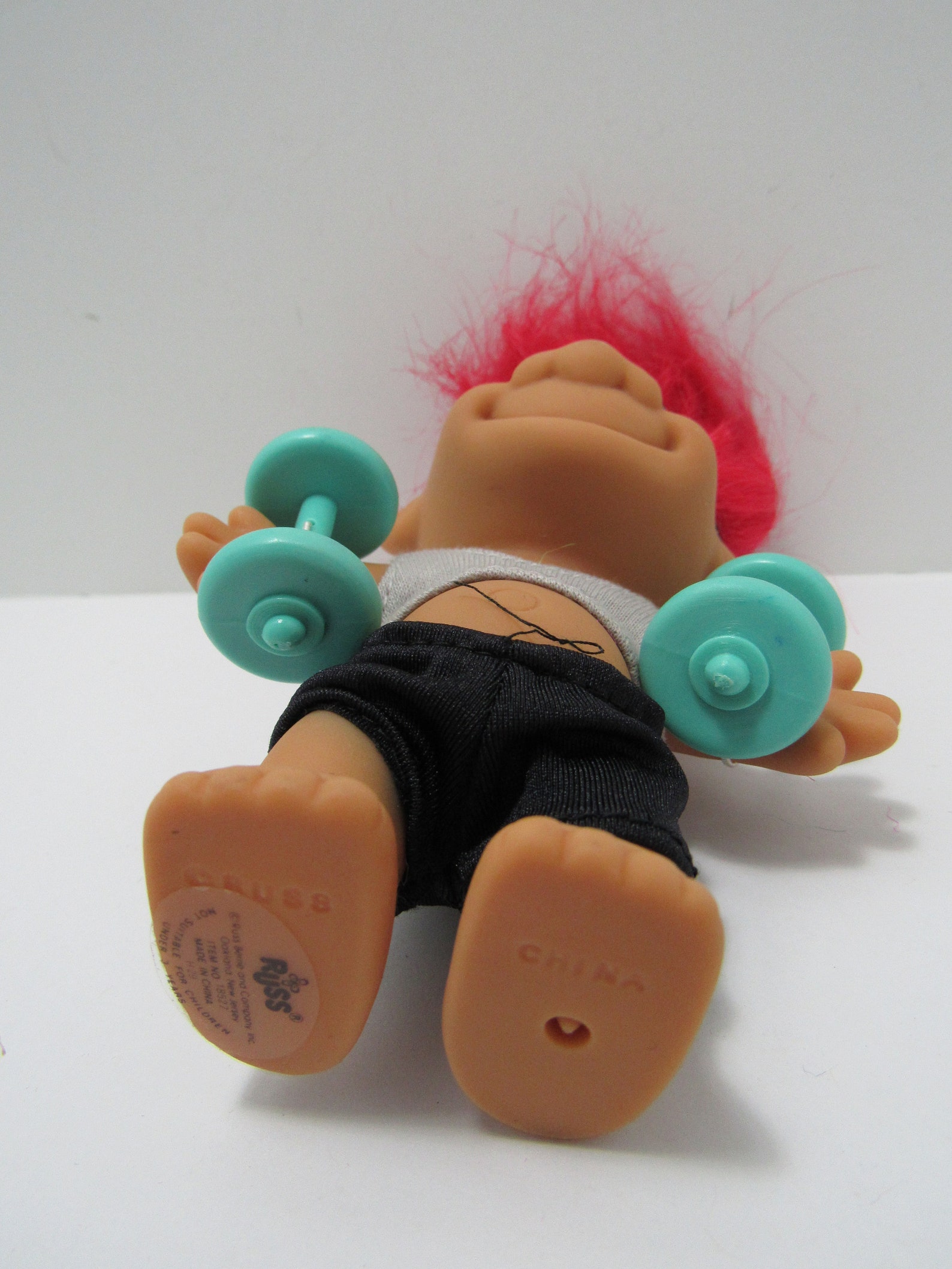 Gym Workout Muscle Man Troll Doll Russ - Etsy