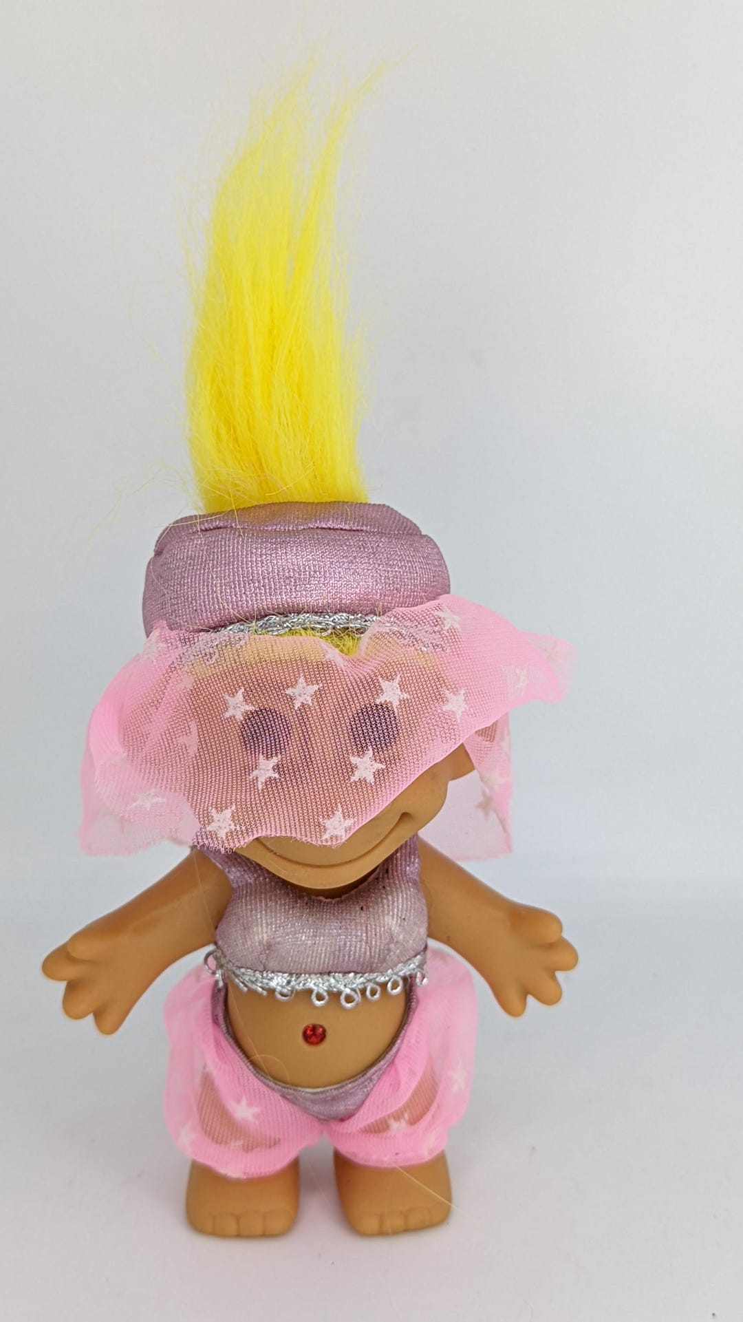Troll Doll Genie Yellow Hair Vintage Collectible Good Luck Figure 5" - Etsy