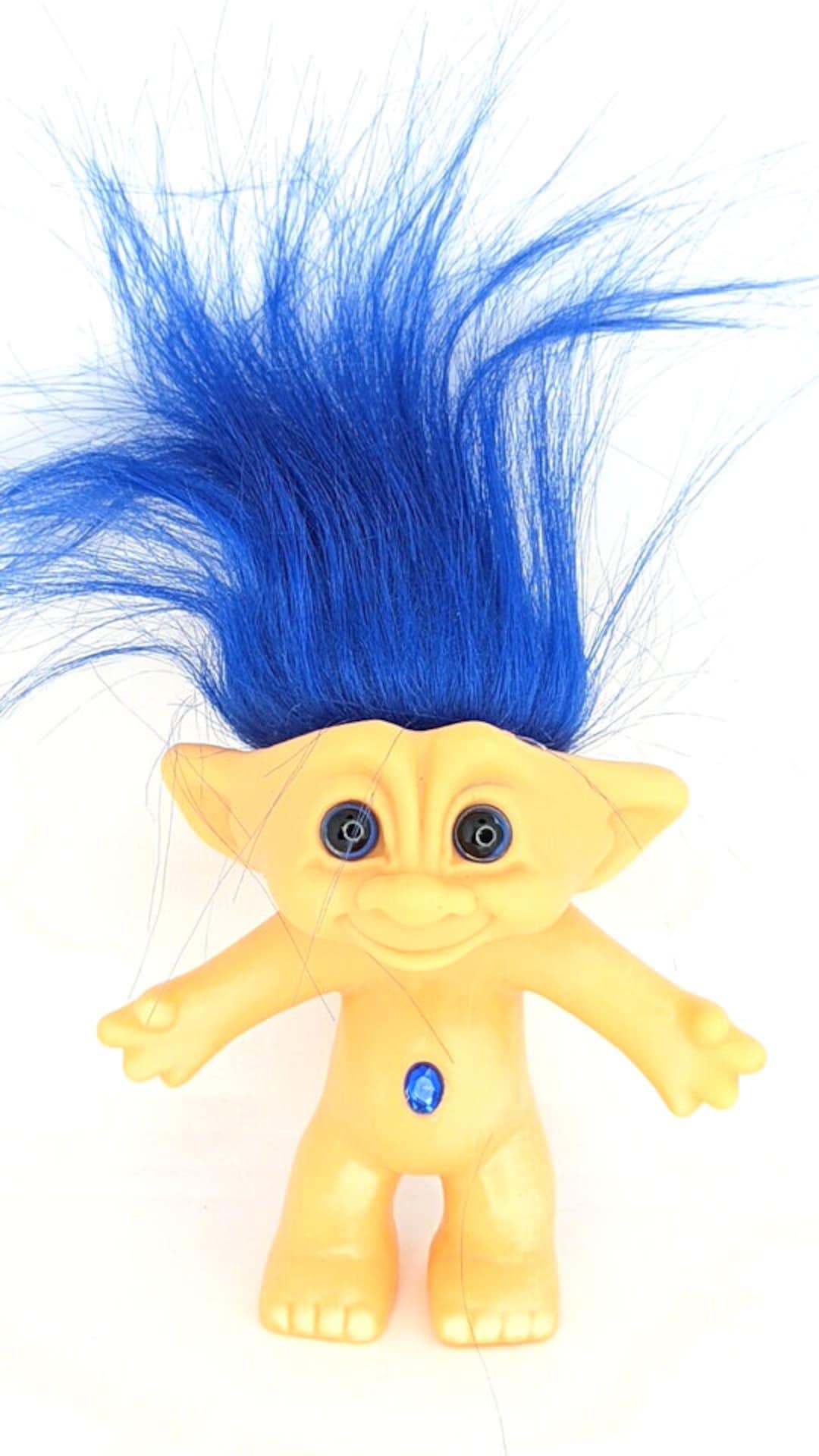 Troll Doll 5 Inch Retro Blue Hair - Etsy