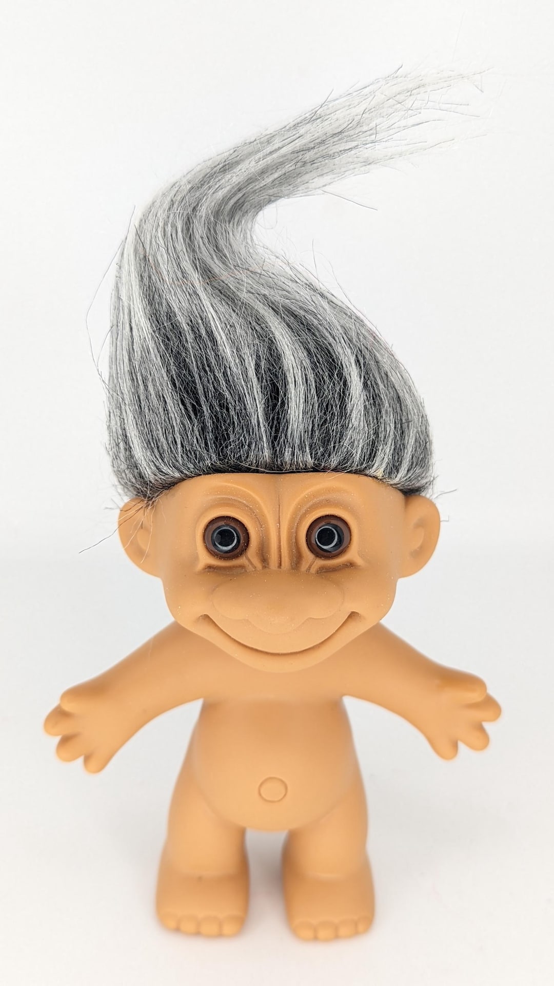 Troll Doll Old Man Grey Hair 5" - Etsy