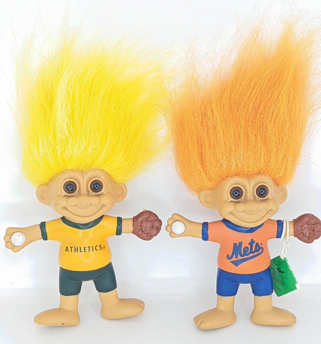 Troll Doll Baseball New York Mets Oakland MLB Bendable 5 Inch Figure ...