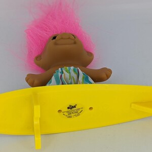 Surfing Troll Doll Pink Hair Retro Vintage Old 3 Inch - Etsy