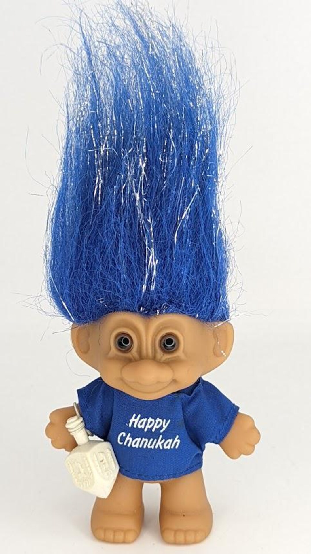 Christmas Chanukah Jewish Israel Troll Doll Holiday Gift 3 Inch Dreidel ...