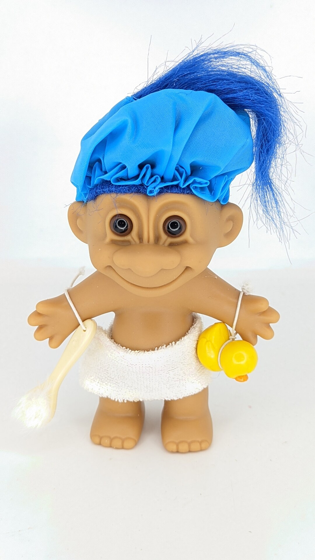 Russ Troll Doll Vintage Blue Hair Rubber Duck Bath Time - Etsy
