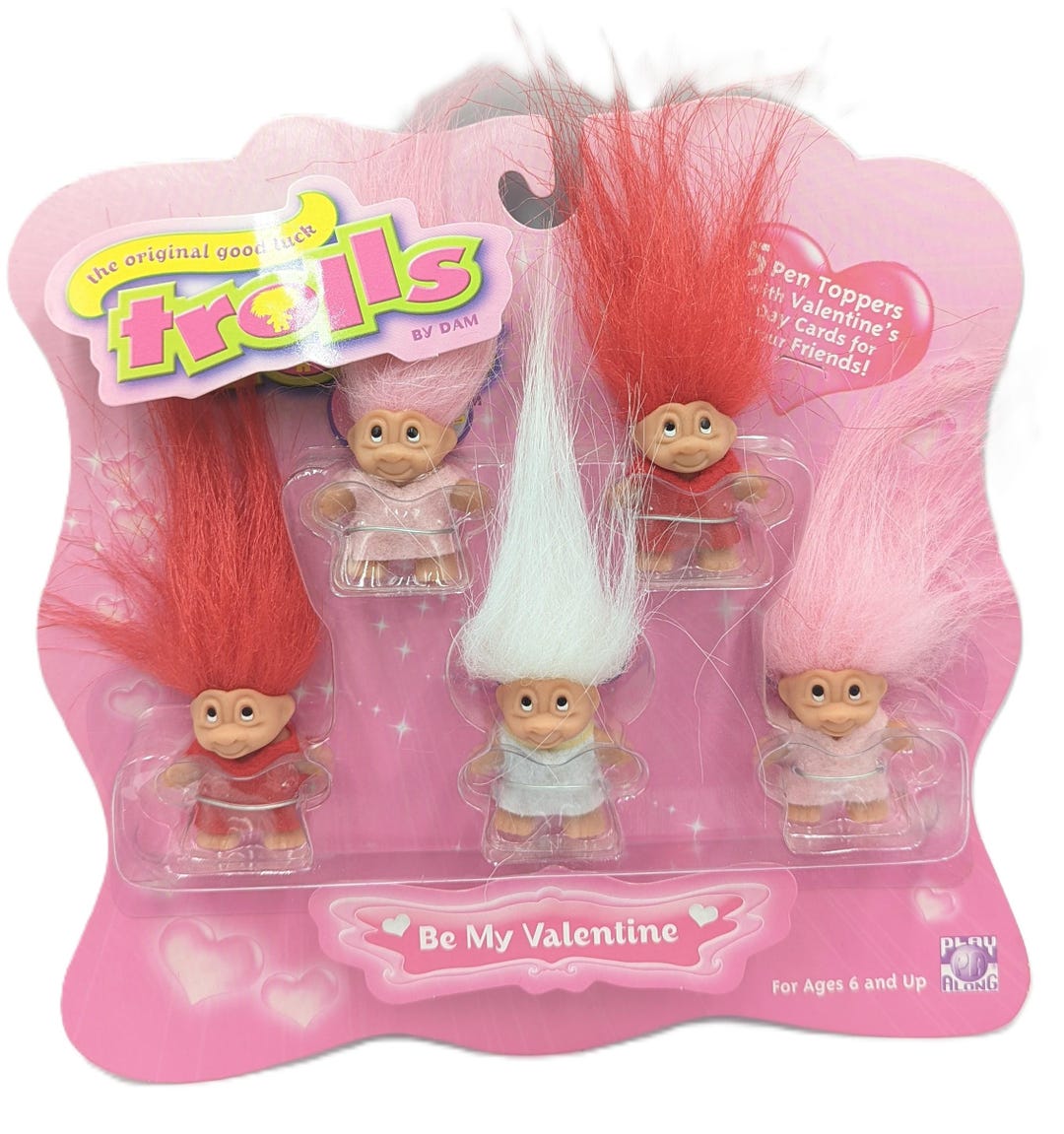 Be My Valentine Original Good Luck Troll Dolls Pen Toppers V Day Dam - Etsy
