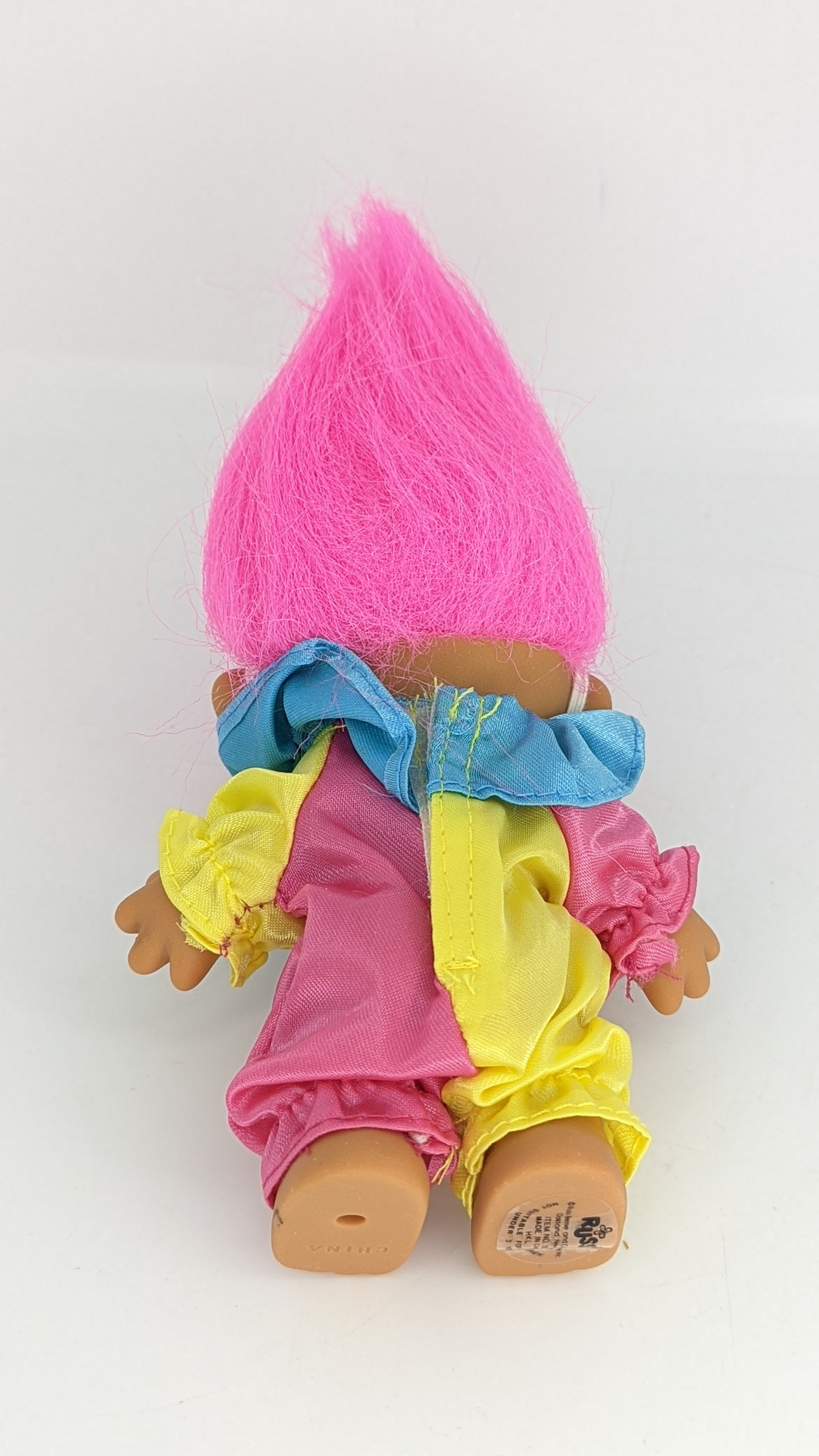 Bingo Vintage Troll Doll Happy Birthday Clown Pink Hair 5 Inch - Etsy
