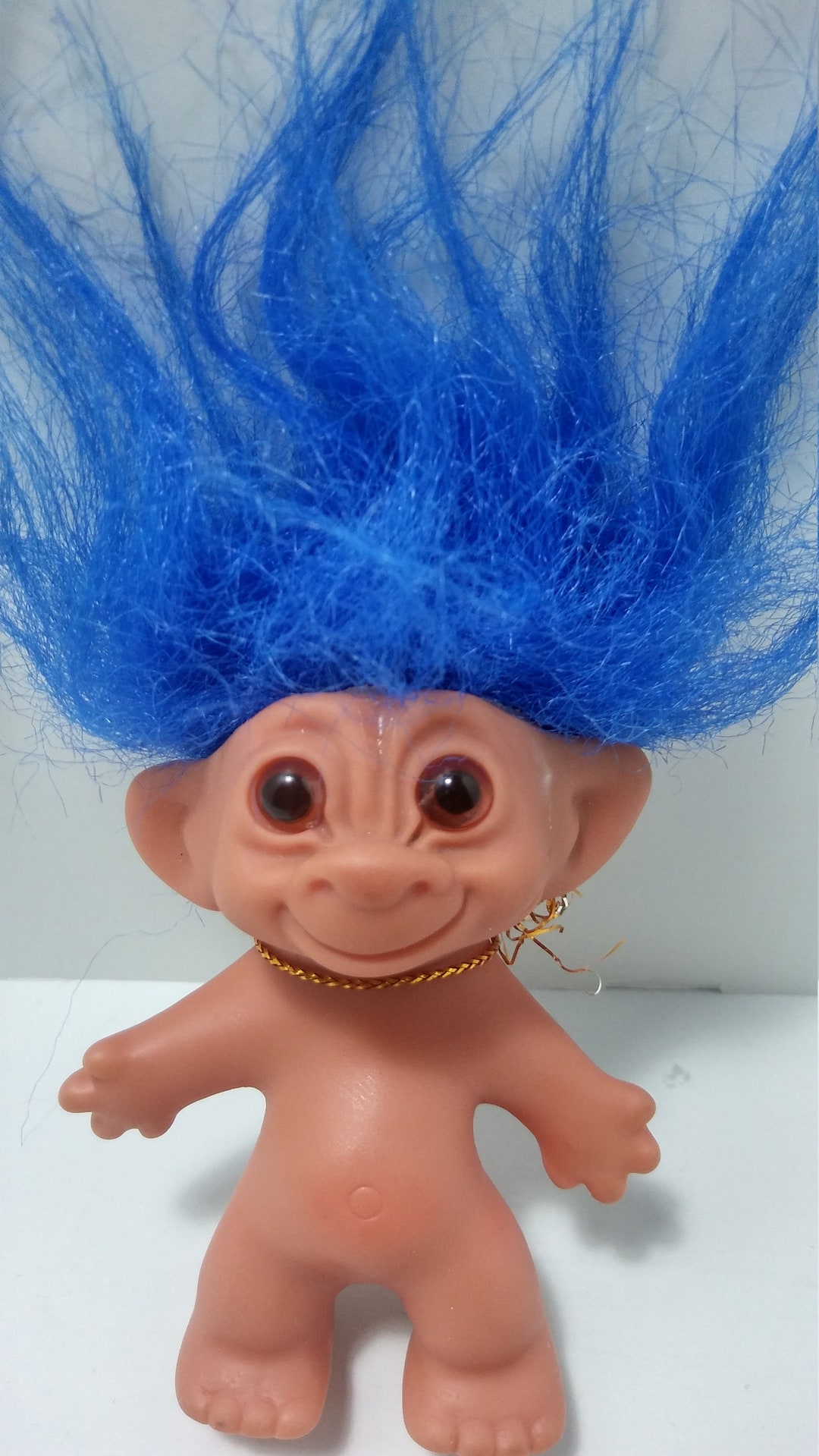 Uneeda Blue Hair Vintage Troll Doll Horseshoe - Etsy