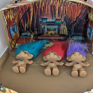 Vintage 1960s Troll House Cave Playset Carrying Case With Furniture - Etsy