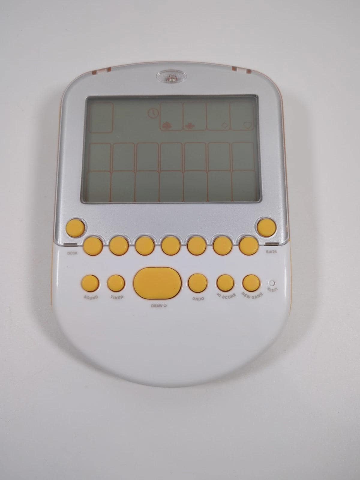 Radica Big Screen Auto Backlit Solitaire Game Yellow Retro Theme Mega ...