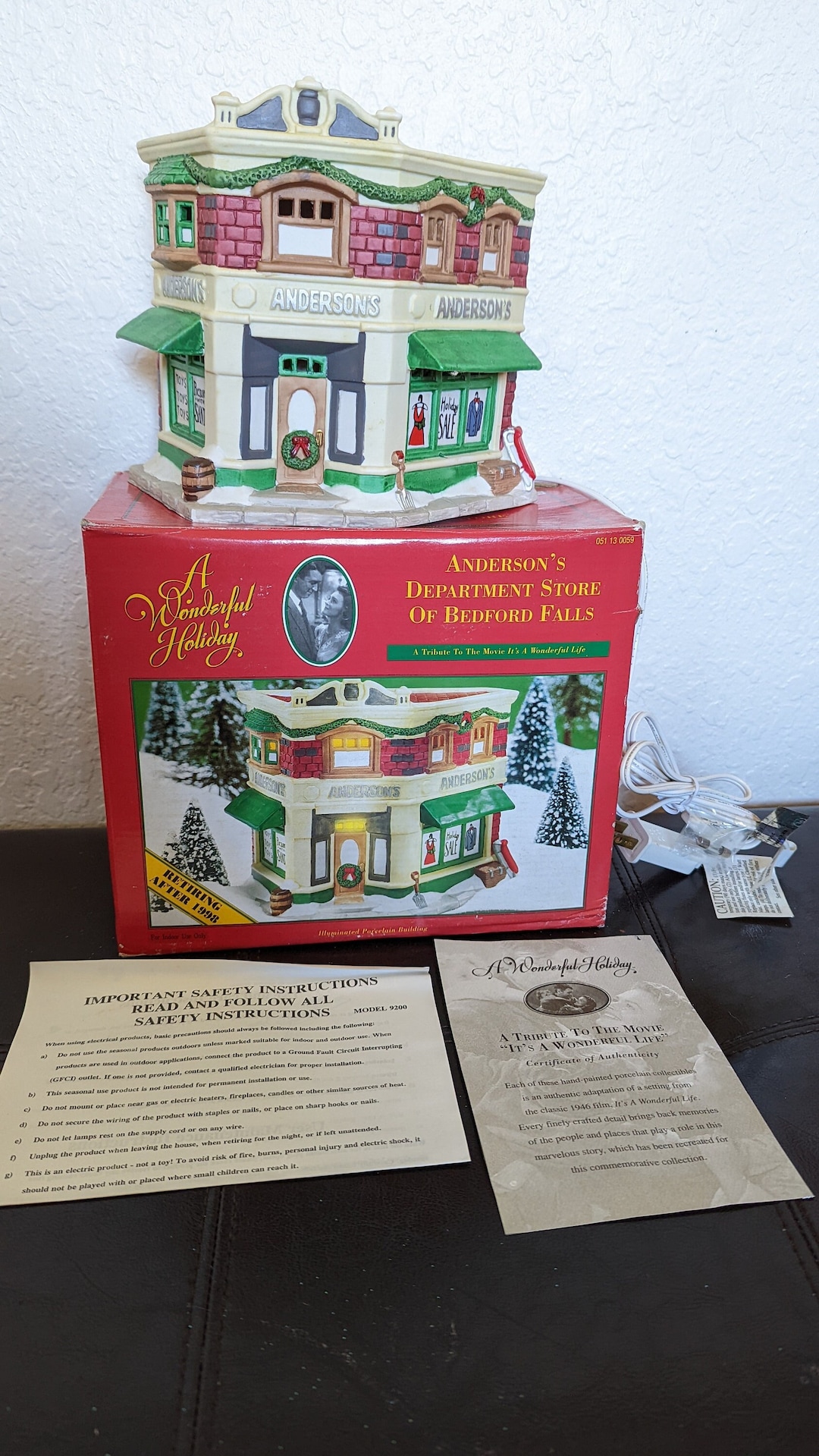 IT'S a Wonderful Life Christmas Village Andersons Department Store ...