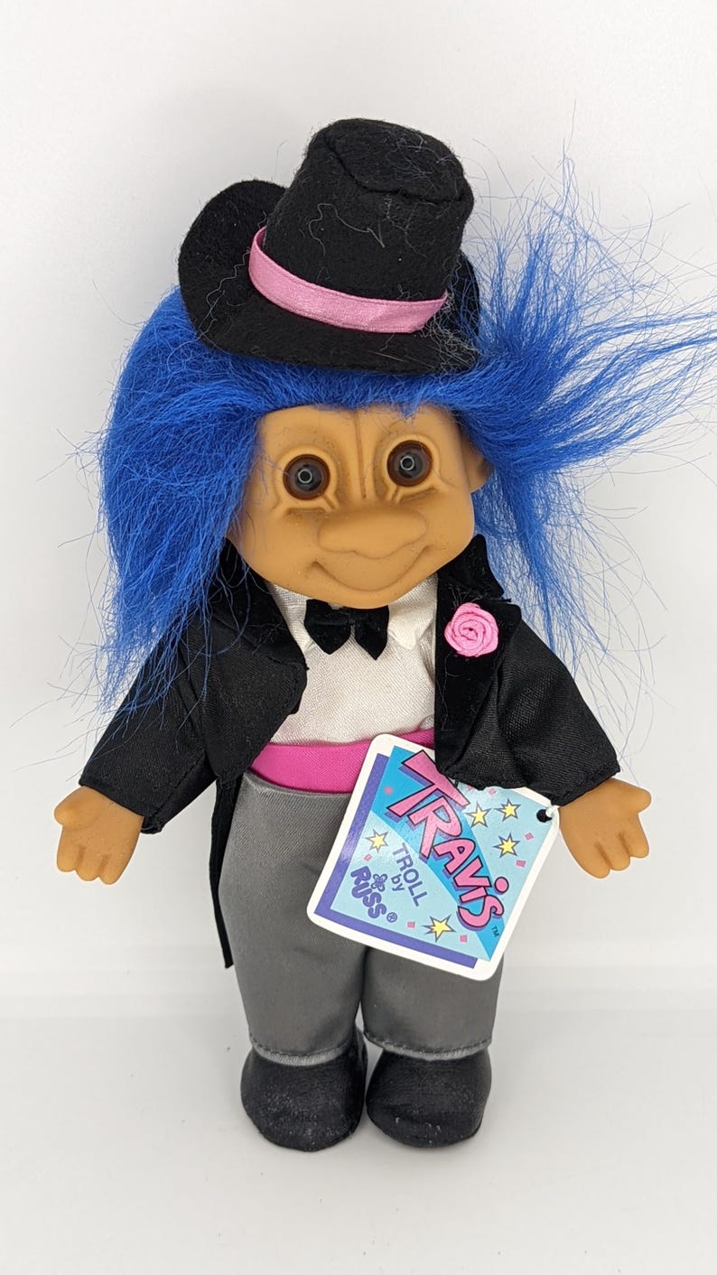 Russ Travis Troll Doll Boy 7 Inch Groom Vintage - Etsy