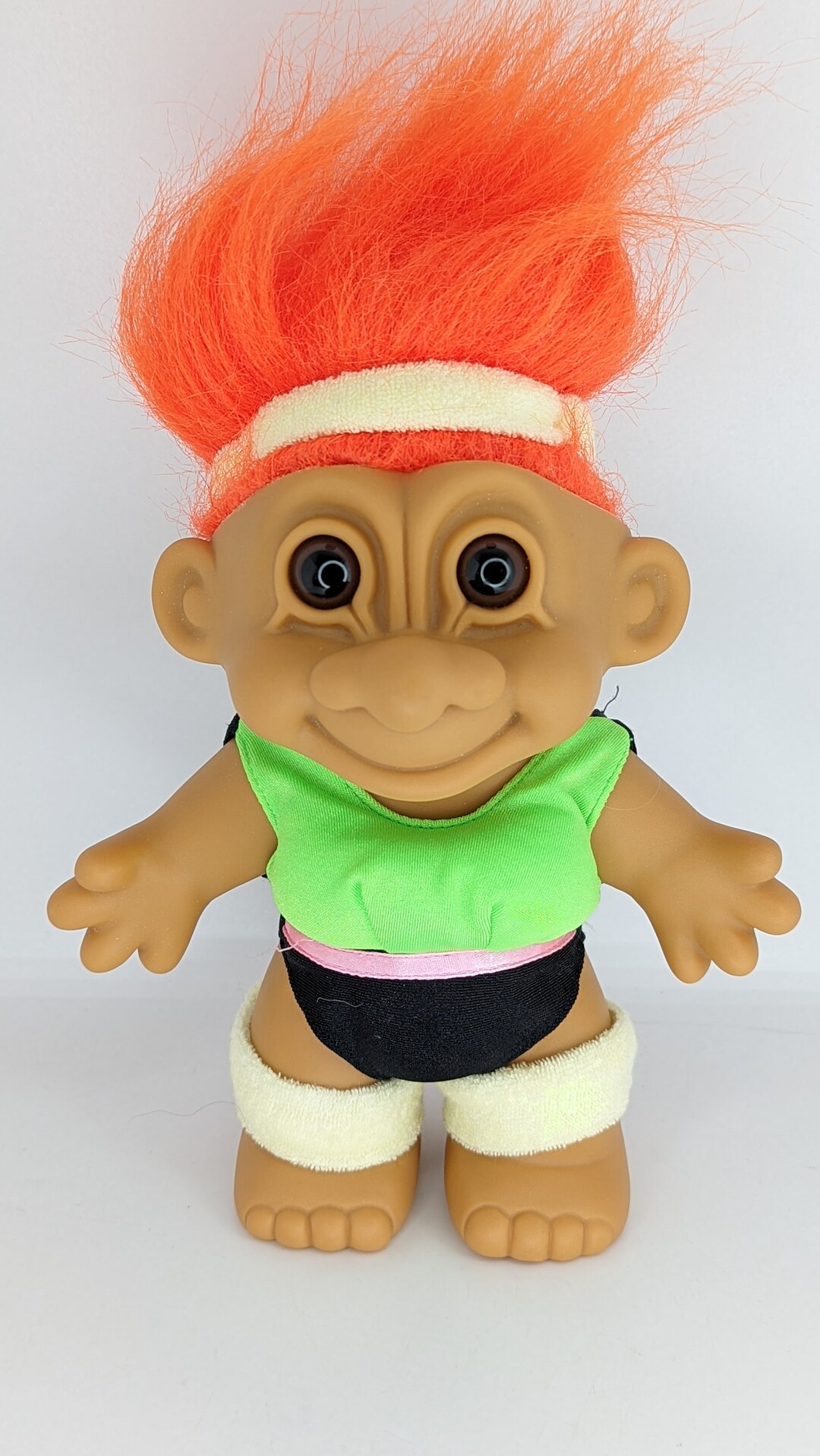 Troll Doll Orange Hair Girl Vintage Old Retro 8 Inches Gym Workout - Etsy