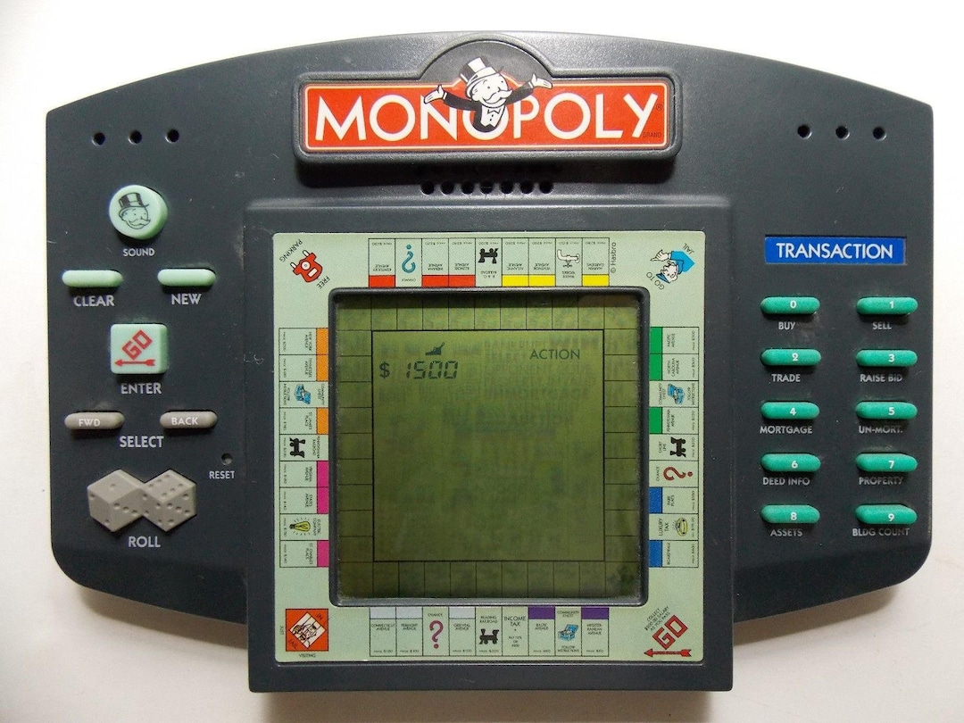 Monopoly Hand Held Electronic Game Video Board Game - Etsy